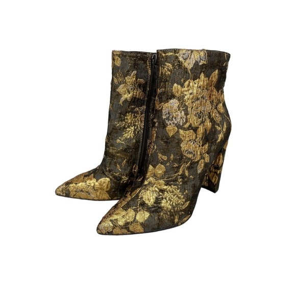 Jessica Simpson | Shoes | Jessica Simpson Green And Gold Heeled Boots ...